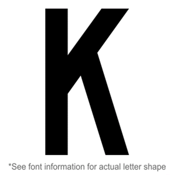 black K | Free printable letter stencils, Letter stencils printables ...